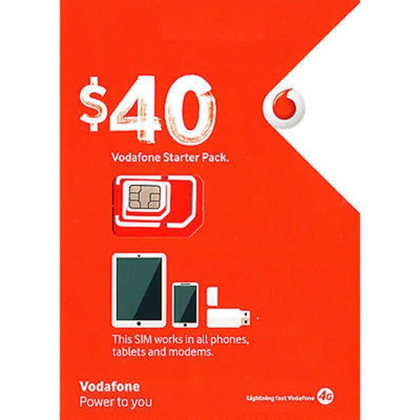 Vodafone $40 prepaid Starter Kit SIM | Trade Me Marketplace