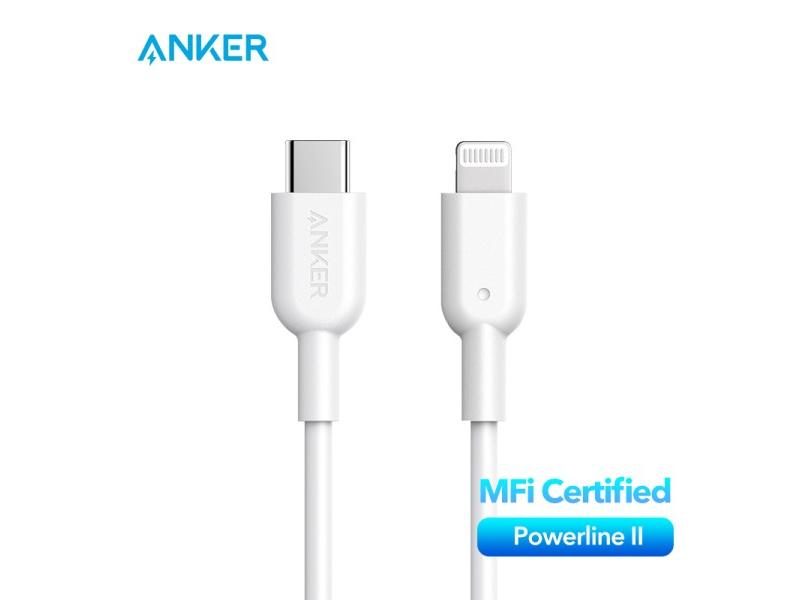 Anker Anker Powerline II 6ft USB-C To - MFi Certified Fast Charging For ...