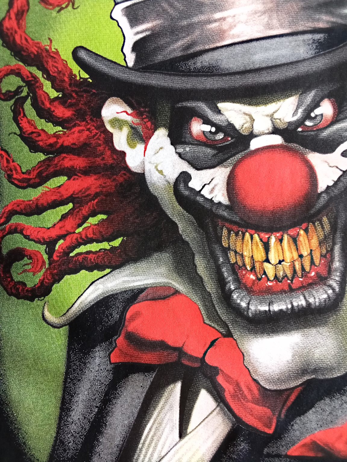 Crazy Clown ll Halloween T-Shirt Black, Olive Green, Charcoal Grey ...