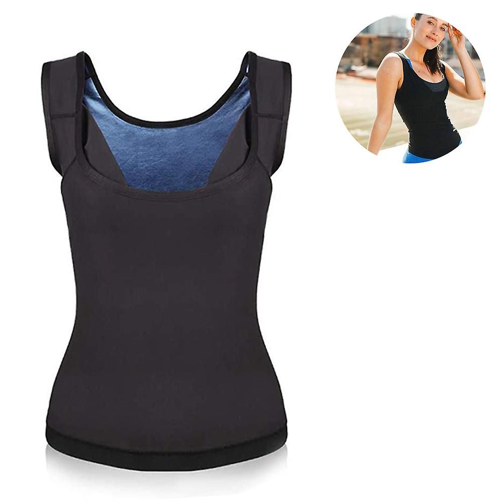 Bran Workout Tank Top Slimming Vest Sport Sweat Vest Coated Tops Sauna ...