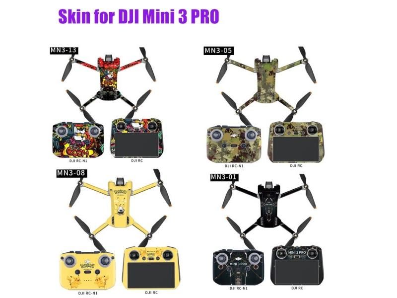 PVC Stickers For DJI Mini 3 Pro Skin Full Body Remote Control Sticker ...