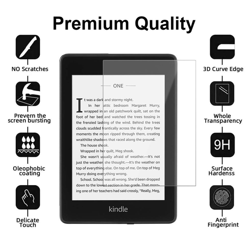 Kindle Paperwhite 1 2 3 Glass Screen Protector : BidBud