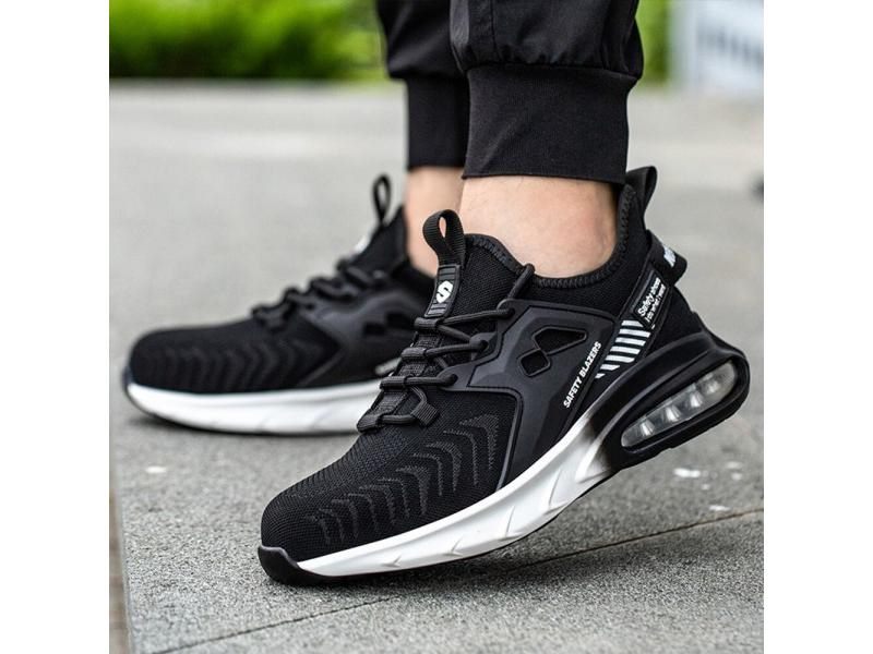 Spring Work Shoes Men Anti Smash Steel Toe Cap Protective Safety Work ...