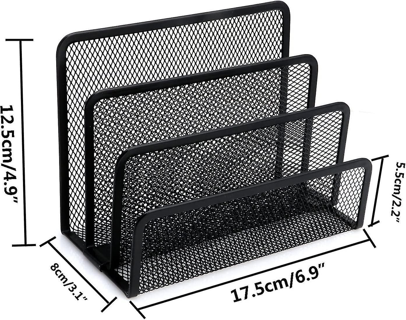 Desk Folder Mesh Letter Sorter Letter Tray Letter Office Folder Metal ...