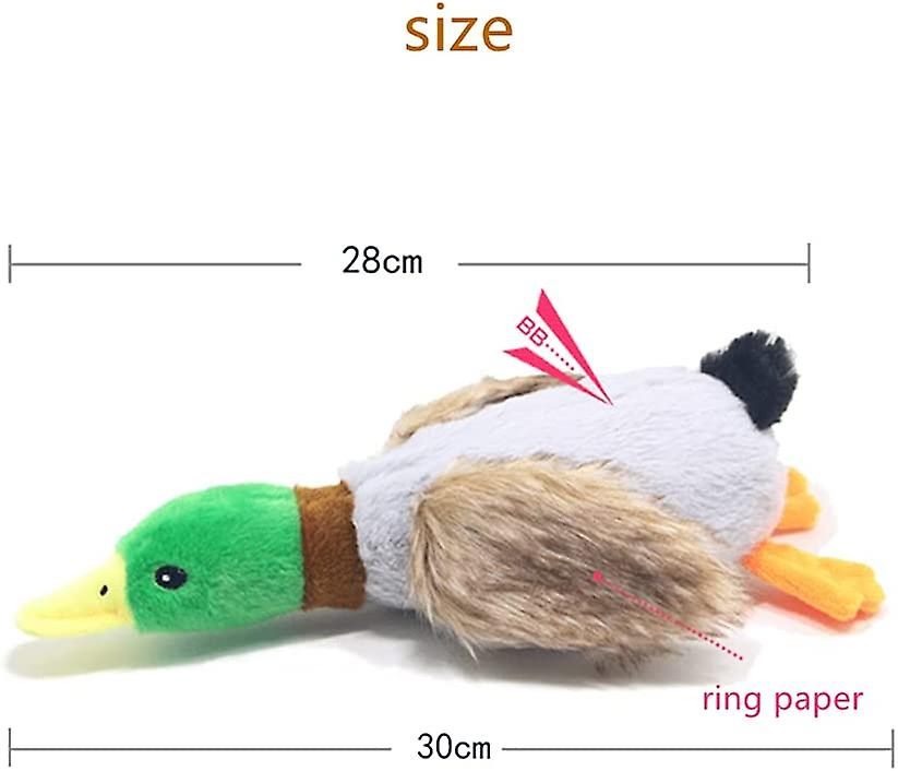 Dog Squeaky Toys, Quacking Mallard Duck Pet Dog Toy, Squeaky Dog Toy ...