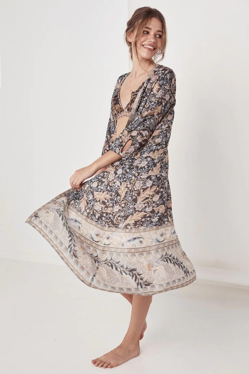 BNWT Spell oasis duster in nightshade S/M or 8/10 : BidBud