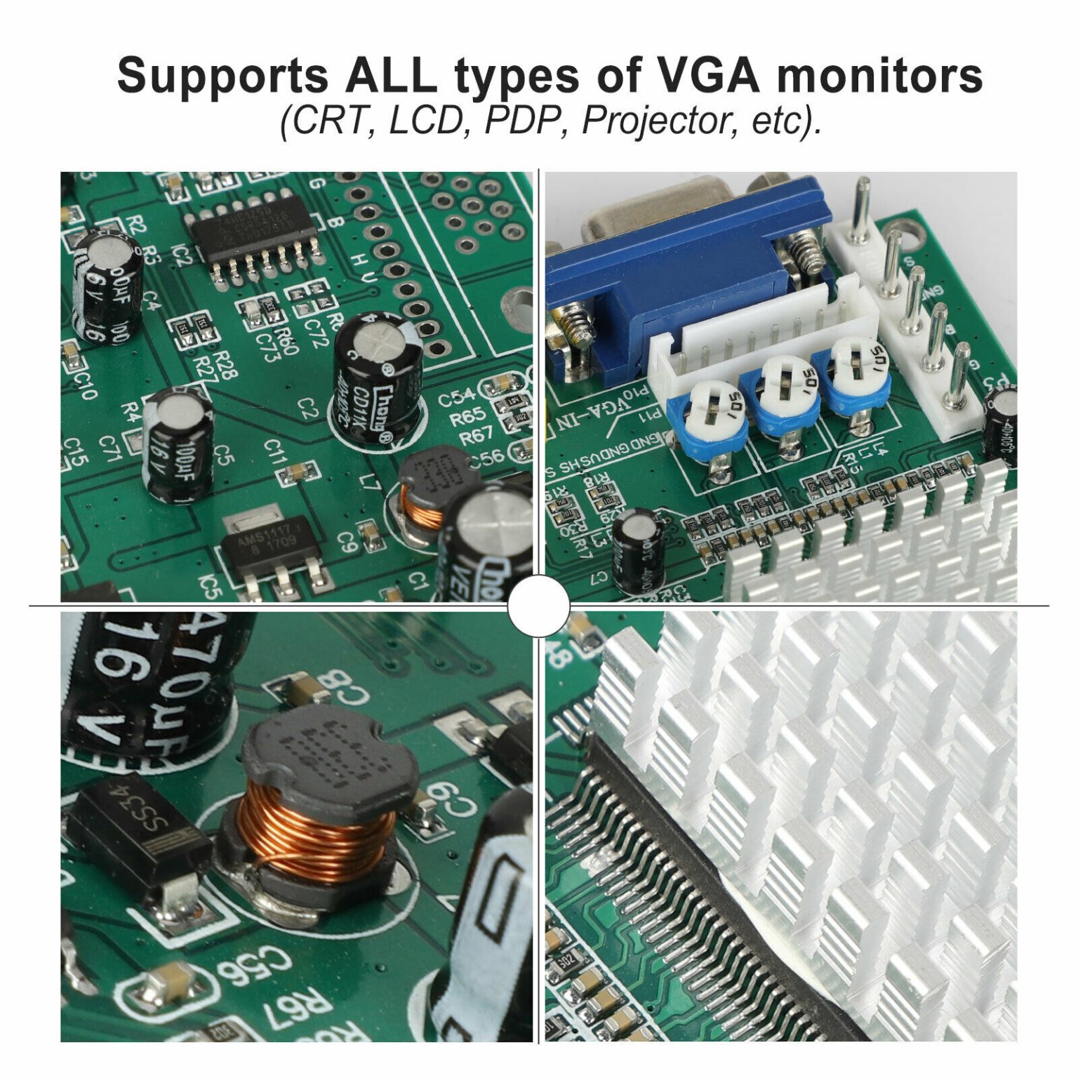 CGA/EGA/YUV RCA To VGA Game Converter Board : BidBud