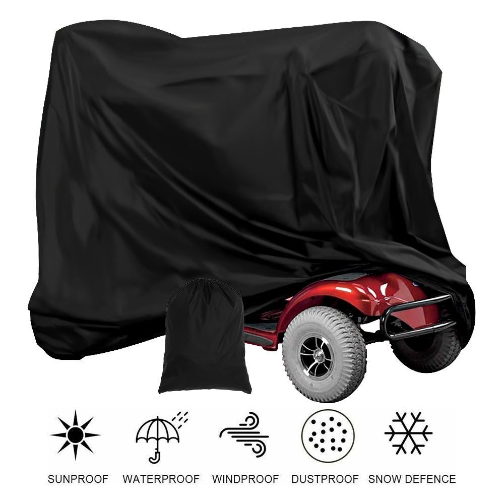 Mobility Scooter Cover Waterproof Wheelchair Storage Cover with Storage ...