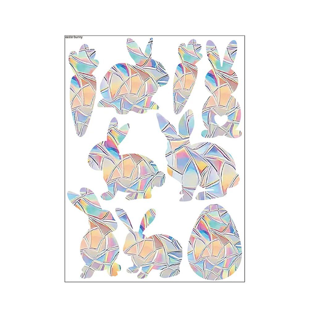 3D Rainbow Sun Catcher Wall Stickers Light Catcher PVC Window Film Self ...