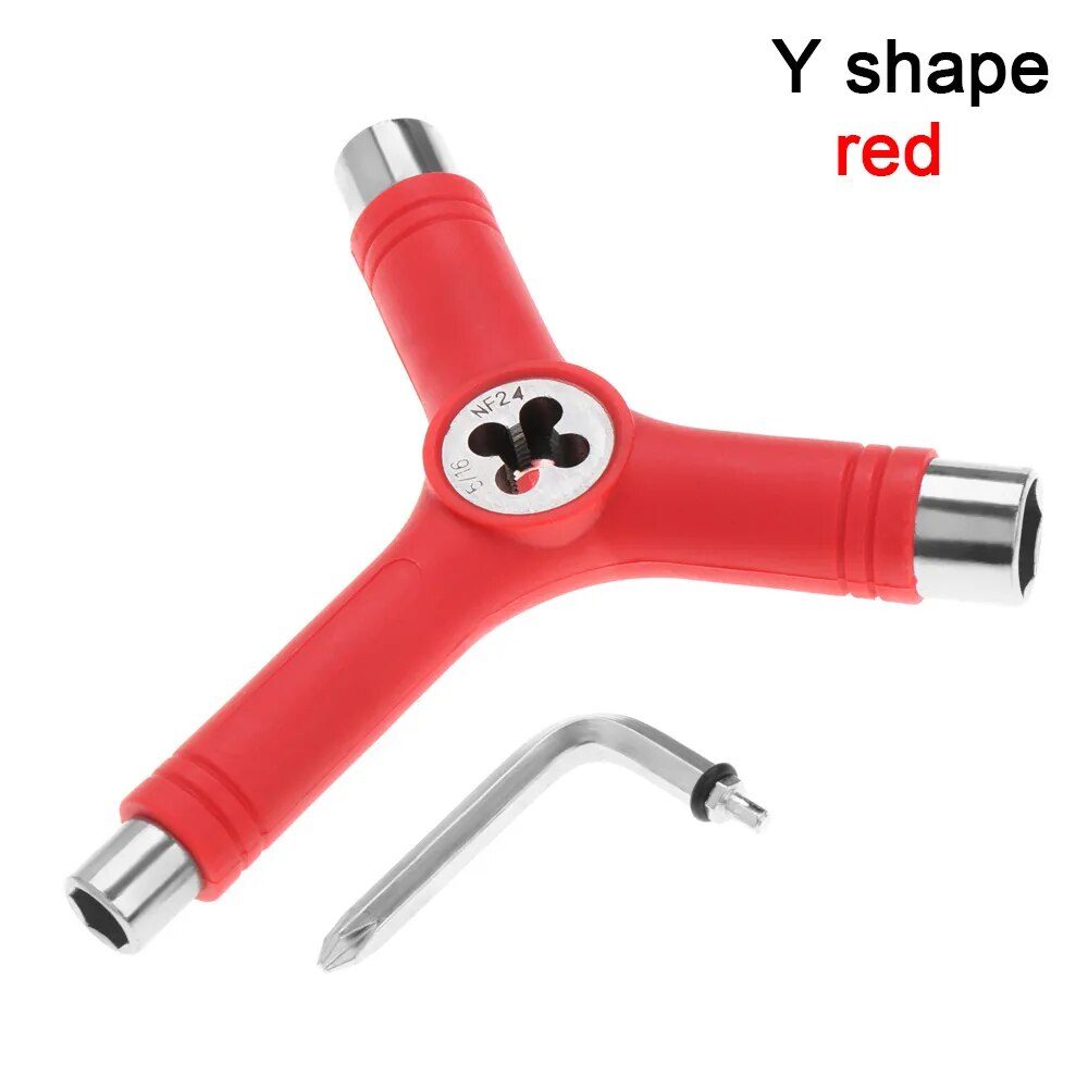 1Pcs Multi-Function Skate Tools Skateboard Wrench T/Y Shape with T-Type ...