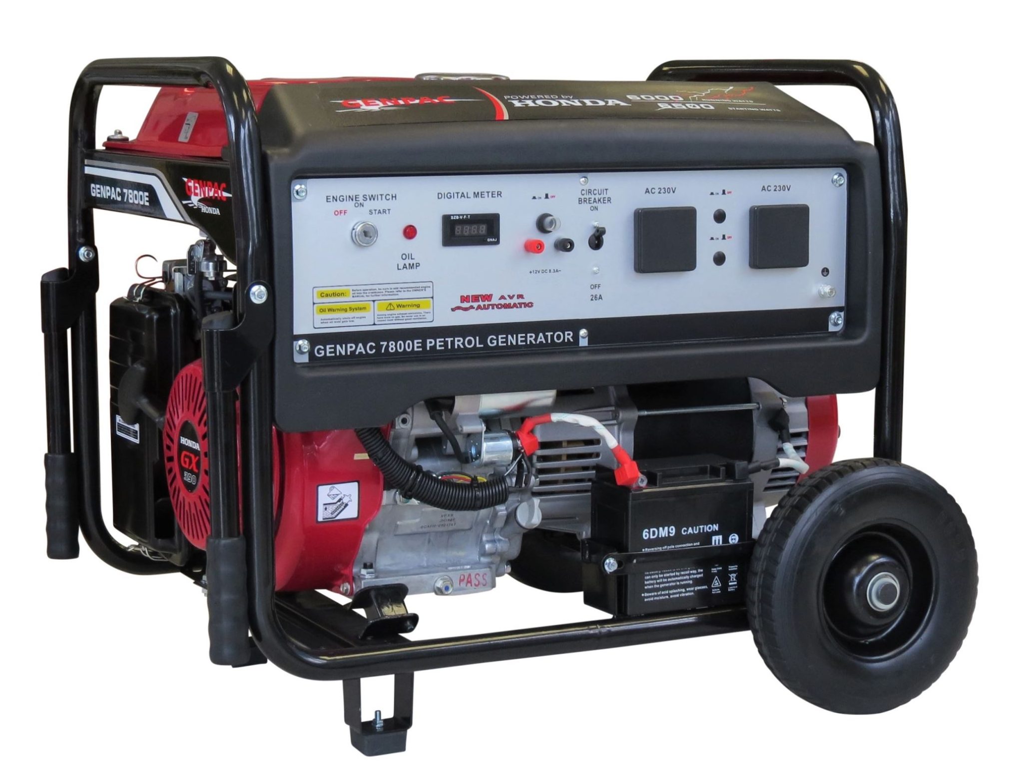 Generator Honda Powered Generator GENPAC 7800E **FREE DELIVERY IN NZ ...