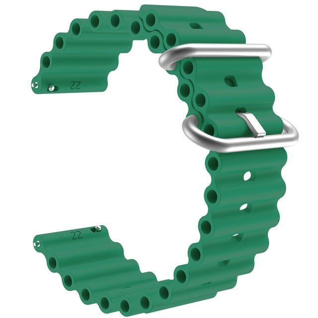 Wahoo ELEMNT RIVAL compatible Silicone Ocean Bands Watch Straps : BidBud