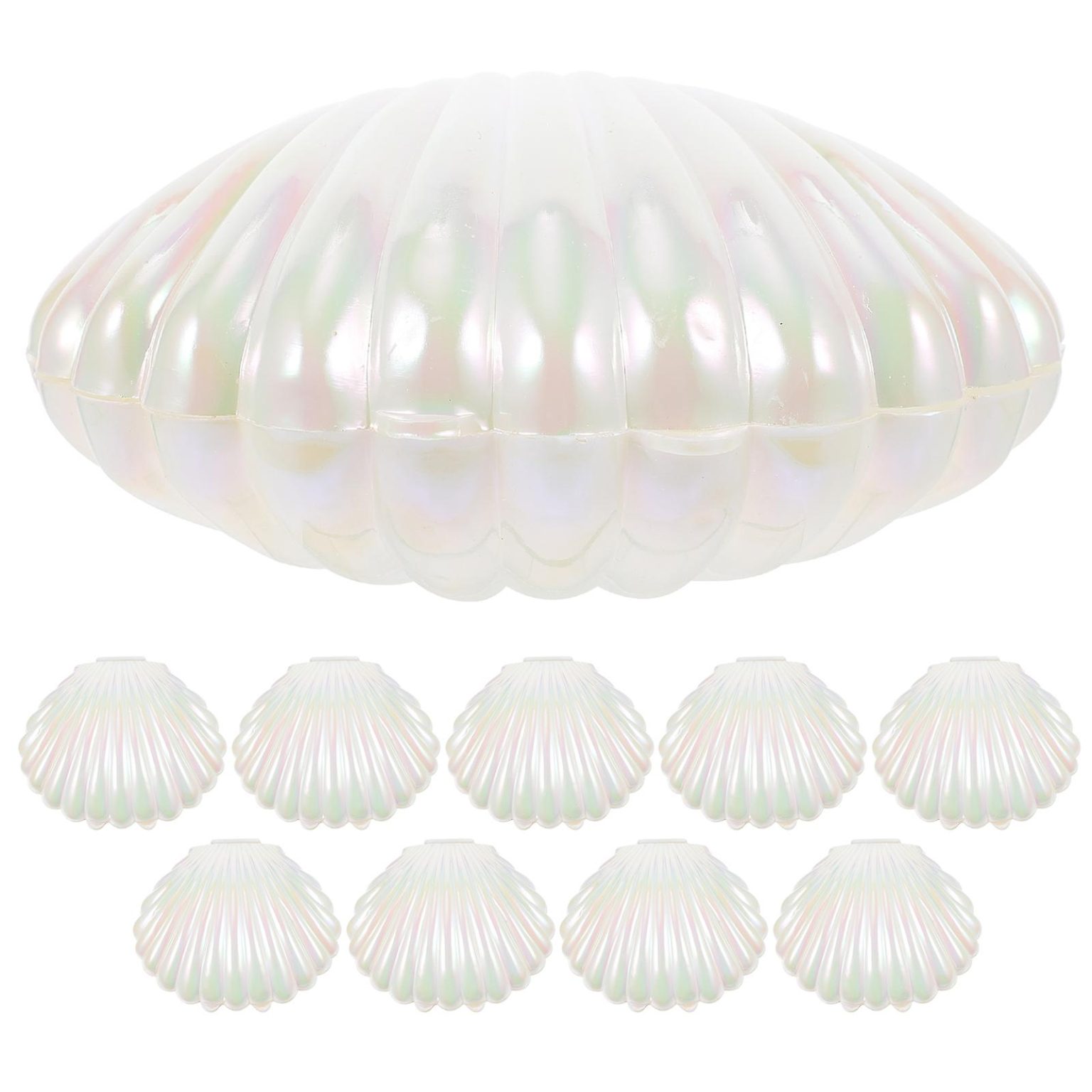 20pcs Sea Shells Candy Boxes Seashell Party Favor Containers Jewelry ...