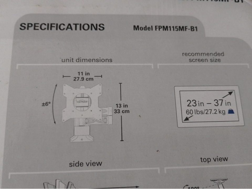 Viewpoint Tv Wall Mount : BidBud