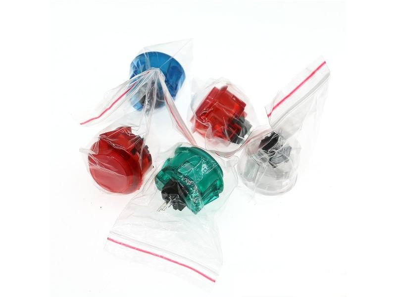 Clear Push Button 24mm 30mm Durable Multicade Game Console Controller ...
