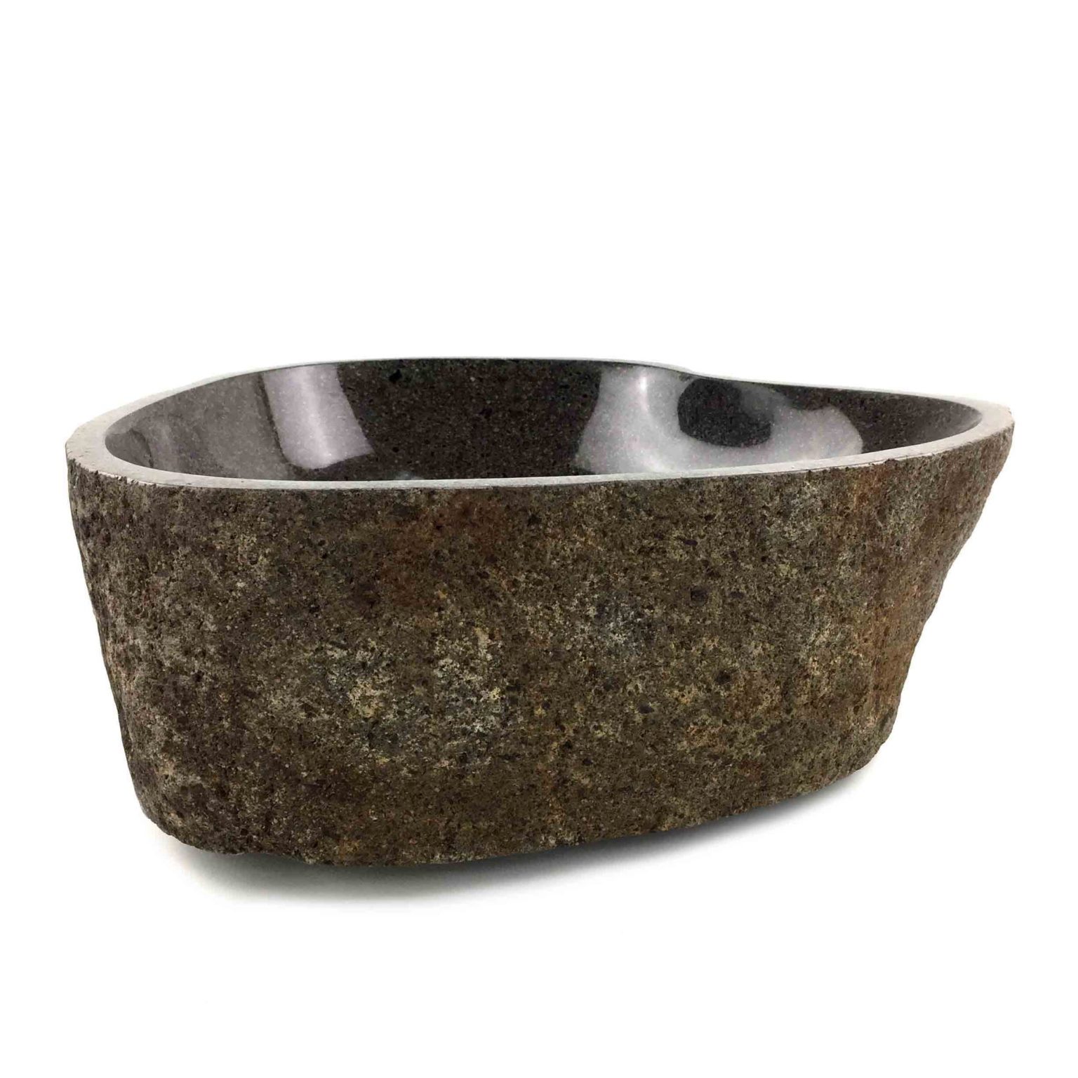 $1 RESERVE EARTHY RAW STONE BASIN NATURAL STONE 42cm x 35cm x 14cm WAS ...