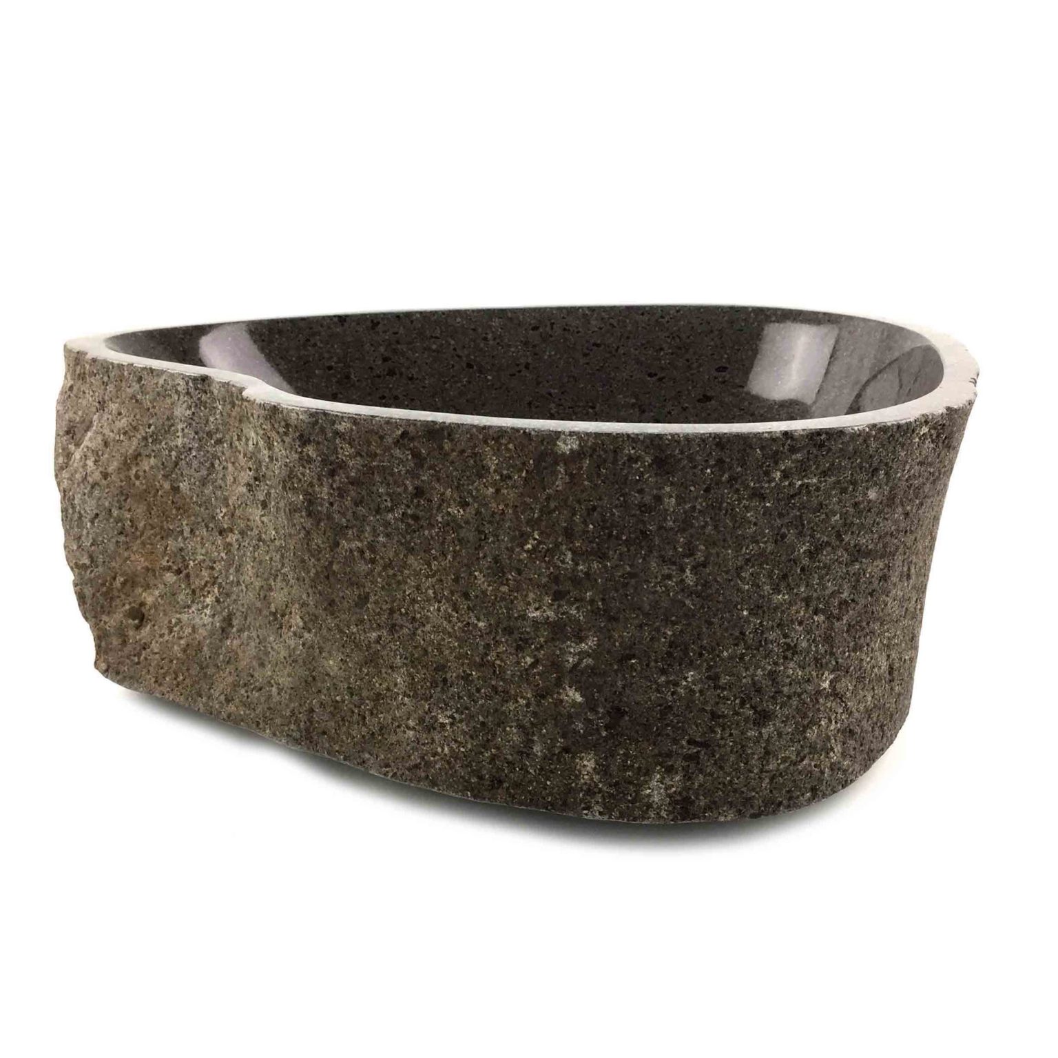 $1 RESERVE EARTHY RAW STONE BASIN NATURAL STONE 42cm x 35cm x 14cm WAS ...