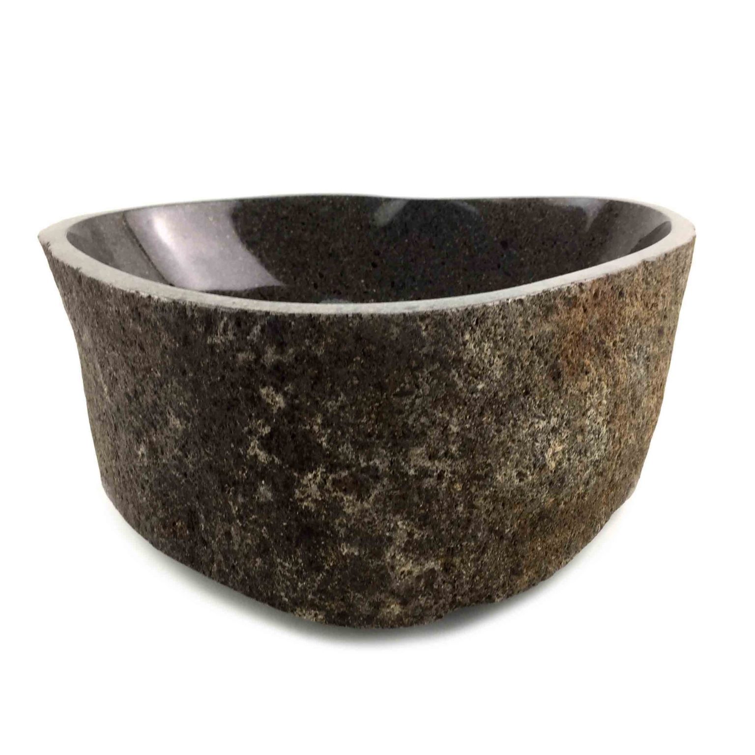$1 RESERVE EARTHY RAW STONE BASIN NATURAL STONE 42cm x 35cm x 14cm WAS ...