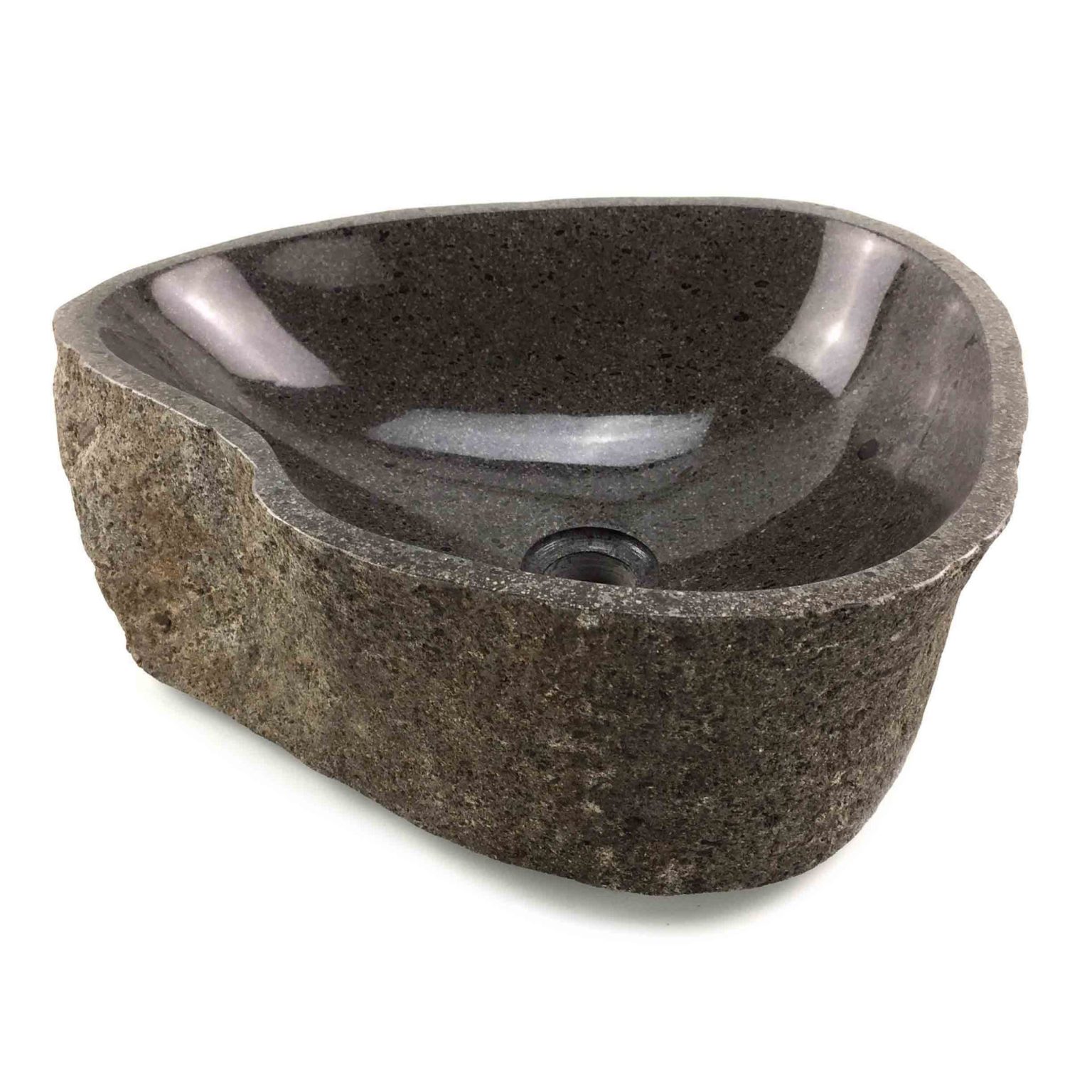 $1 RESERVE EARTHY RAW STONE BASIN NATURAL STONE 42cm x 35cm x 14cm WAS ...