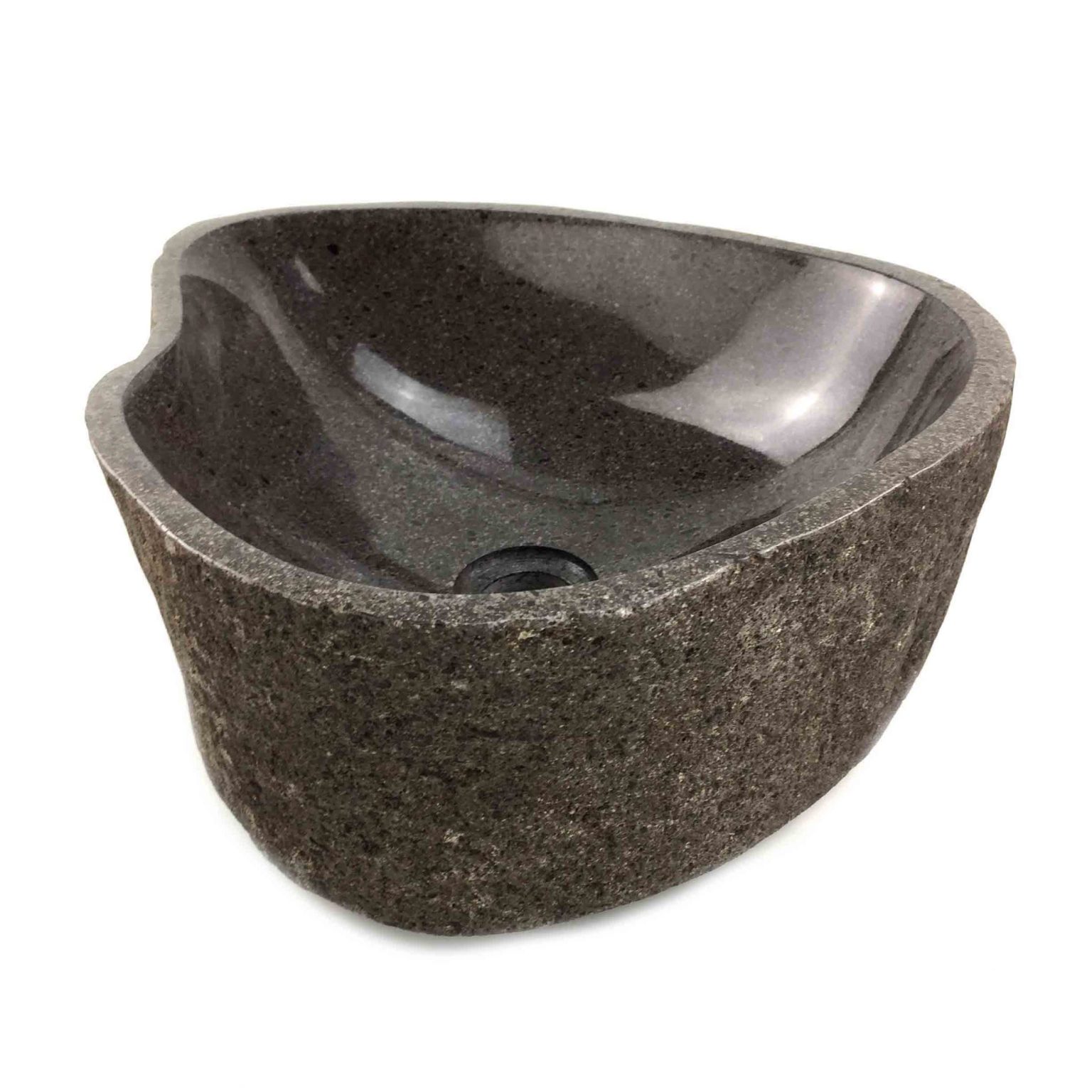 $1 RESERVE EARTHY RAW STONE BASIN NATURAL STONE 42cm x 35cm x 14cm WAS ...