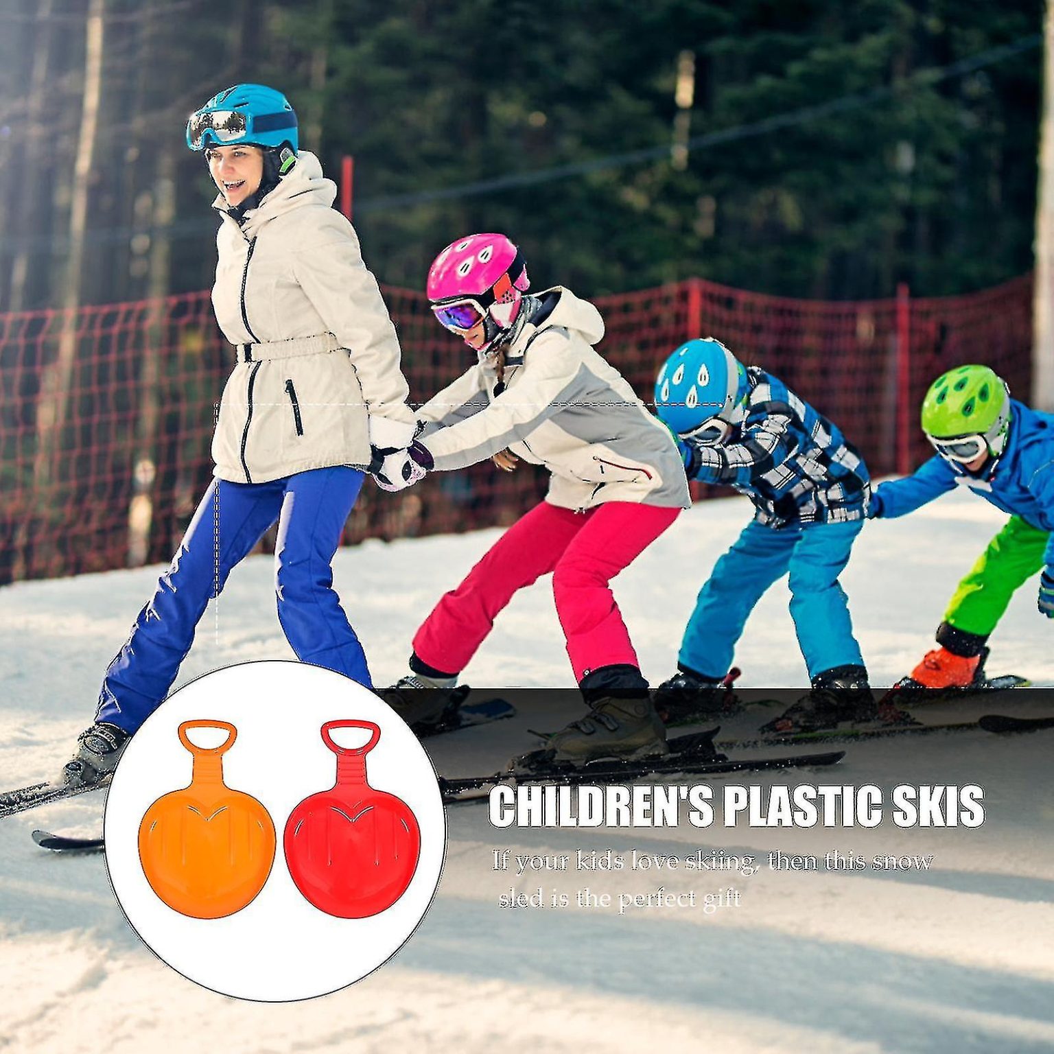 2pcs Children Ski Board Sandboarding Grass Skiing Sheet Outdoor ...