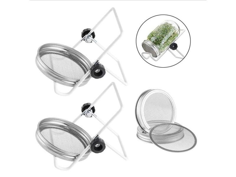 Stainless Steel Strainer Lids Mesh Screen Filter Seed Sprouter ...