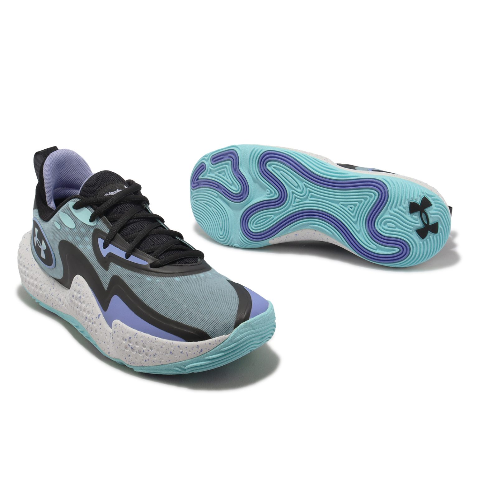 Under Armour Spawn SOS Green Black Men Basketball Shoes Sneakers ...