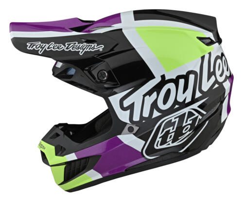 TROY LEE DESIGNS SE5 ECE COMPOSITE HELMET QUATTRO WHITE / GLO GREEN ...