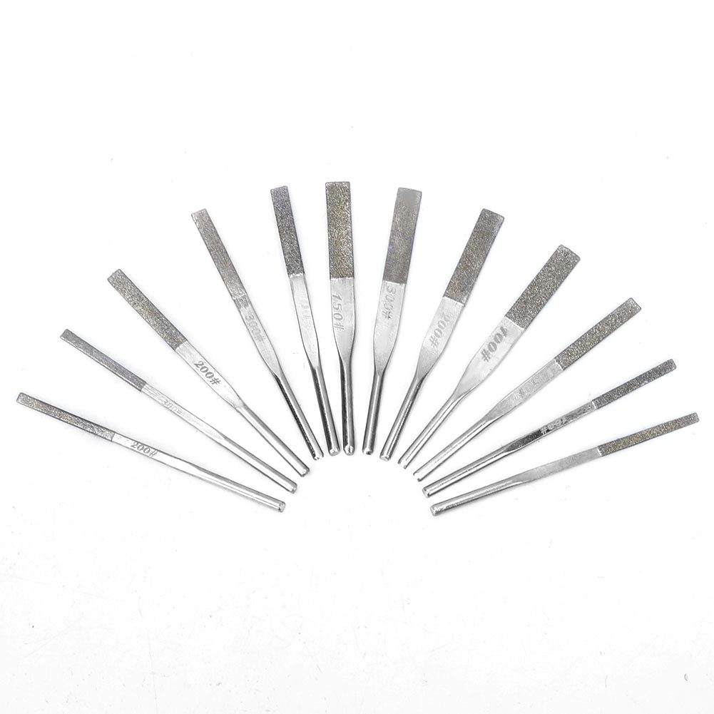 diamond file 3mm shank file file metal file 12pcs 3mm Shank Taper ...