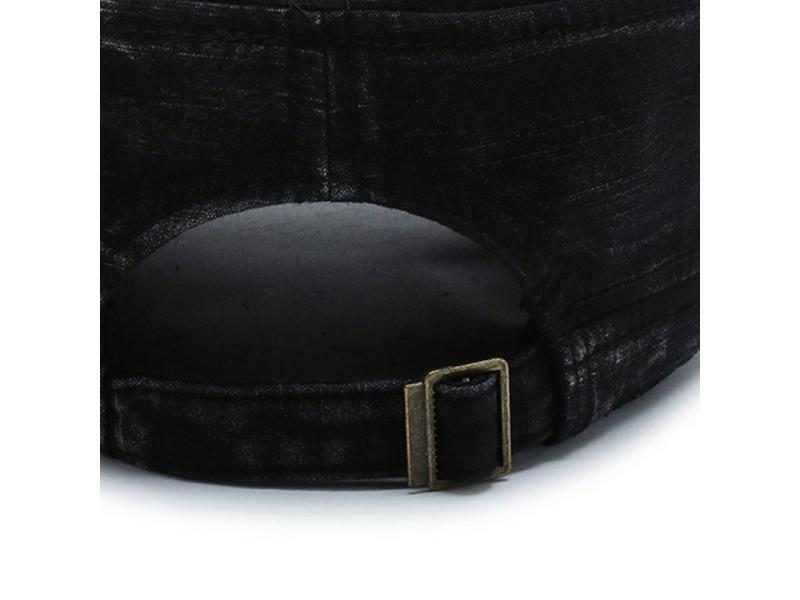 1PC New Men Vintage Army Denim Baseball Cap Flat Top Cotton Cadet Hat ...