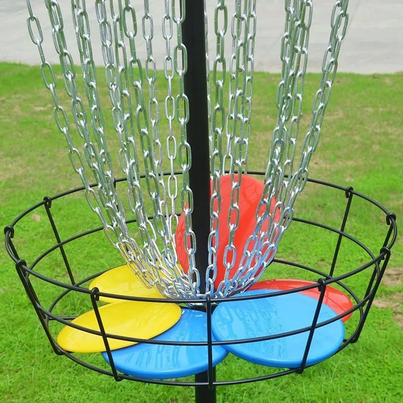 Portable Disc Golf Target Basket - 24 Chain Frisbee Golf : BidBud