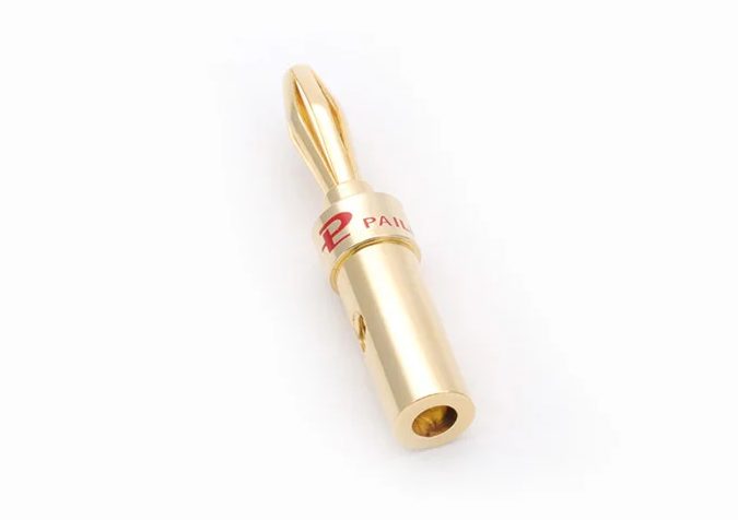 Gold-plated copper banana plugs (Pairs) : BidBud