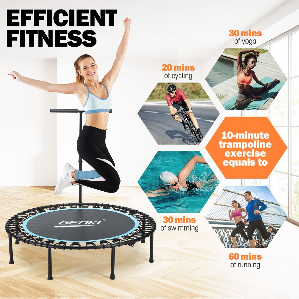 Trampoline Bounce Rebounder 40 Inch : BidBud