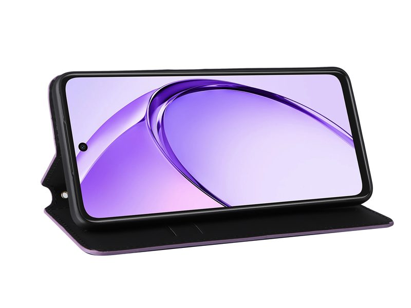 Slim PU Leather Stand Wallet Case Cover for OPPO A60 5G Purple : BidBud