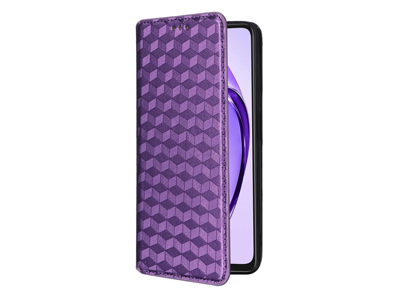 Slim PU Leather Stand Wallet Case Cover for OPPO A60 5G Purple : BidBud