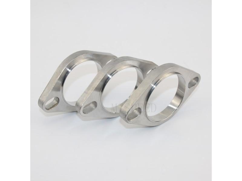 304 Stainless Steel Flange Universal 51mm 63mm 76mm Welded 2 Hole ...