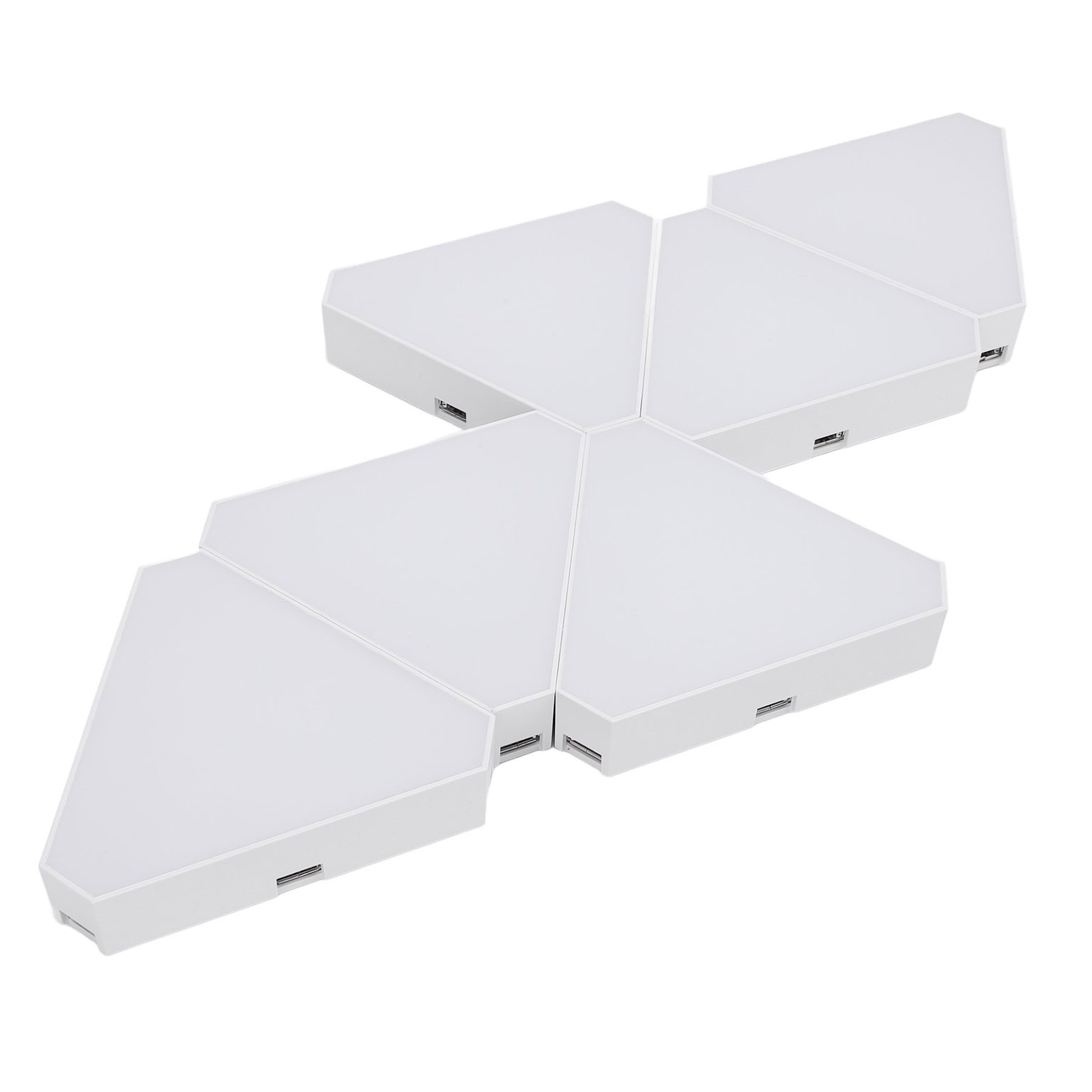 bluetooth rgb led wall light triangle light panel 6 Sets Triangle Wall ...