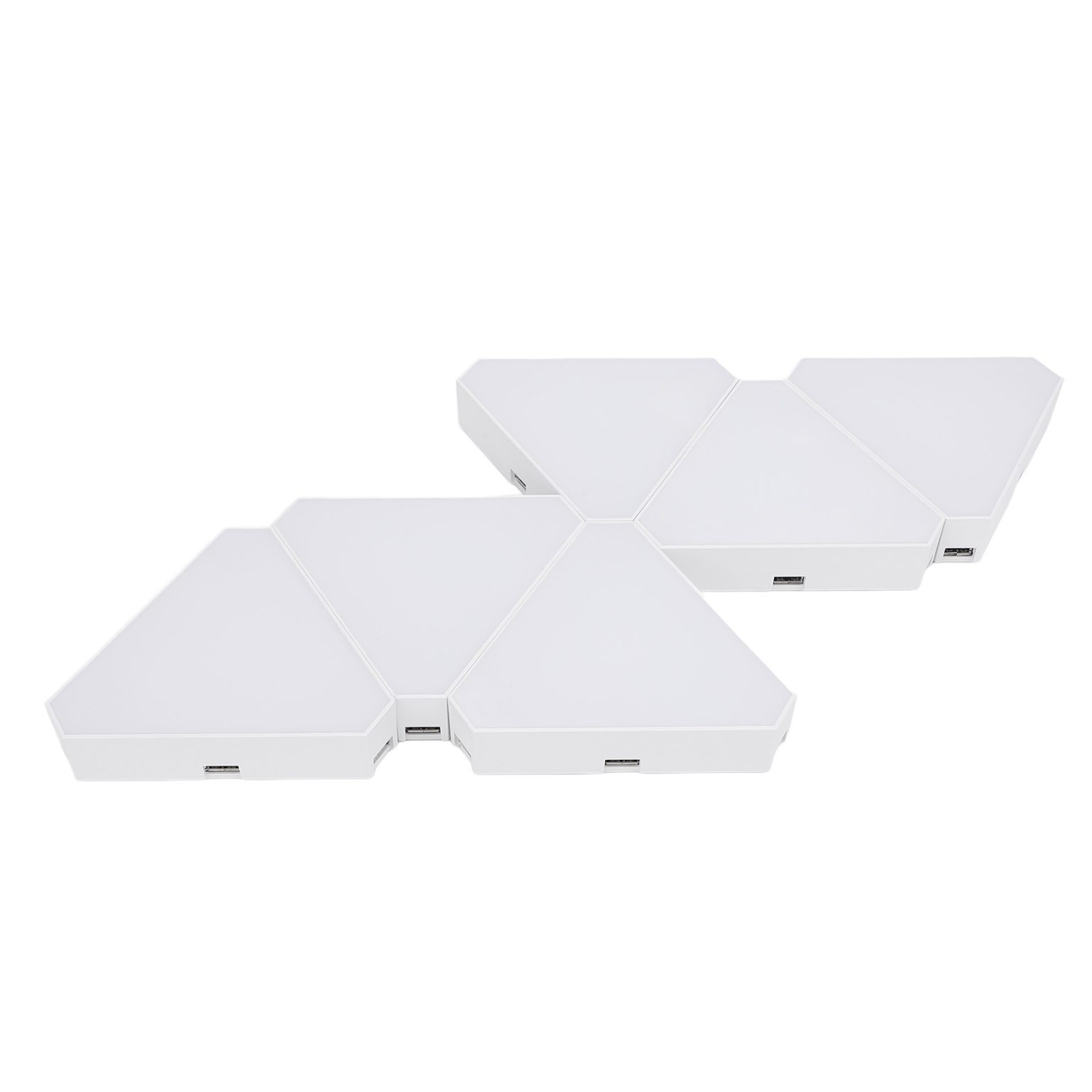 bluetooth rgb led wall light triangle light panel 6 Sets Triangle Wall ...