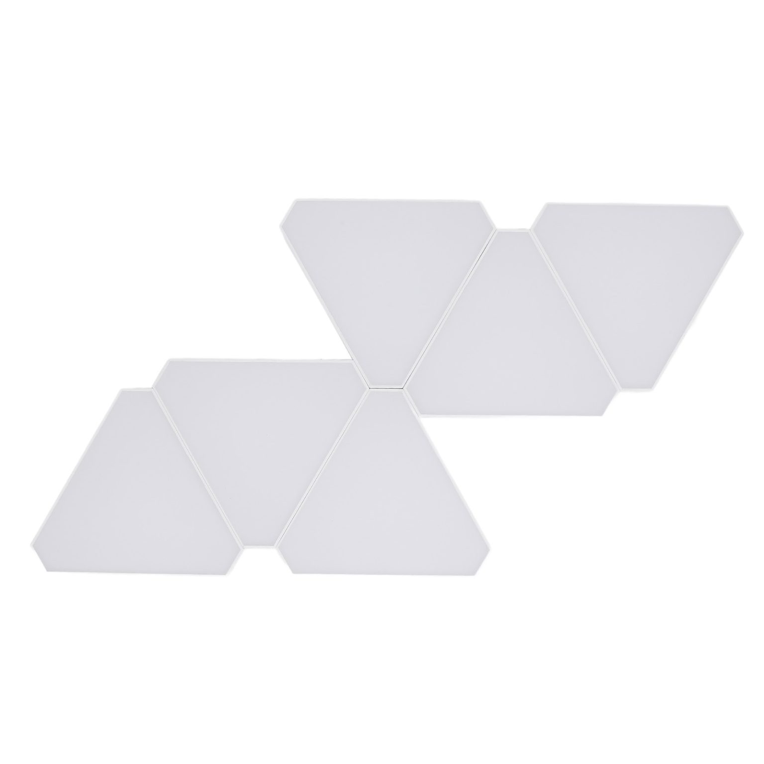 bluetooth rgb led wall light triangle light panel 6 Sets Triangle Wall ...