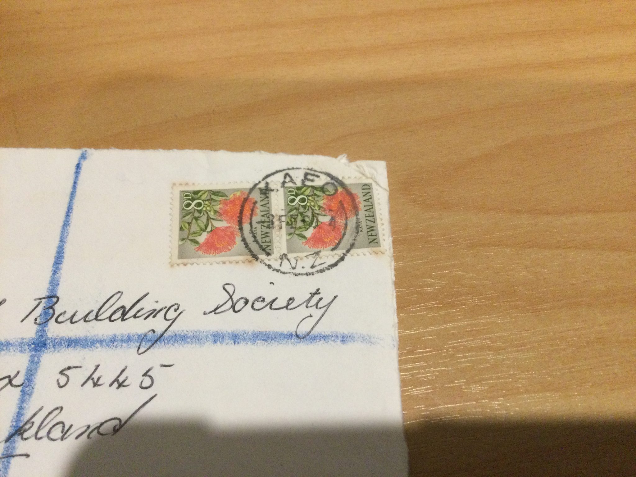 1967 Kaeo Registered Mail Label & Postmark on Envelope. : BidBud