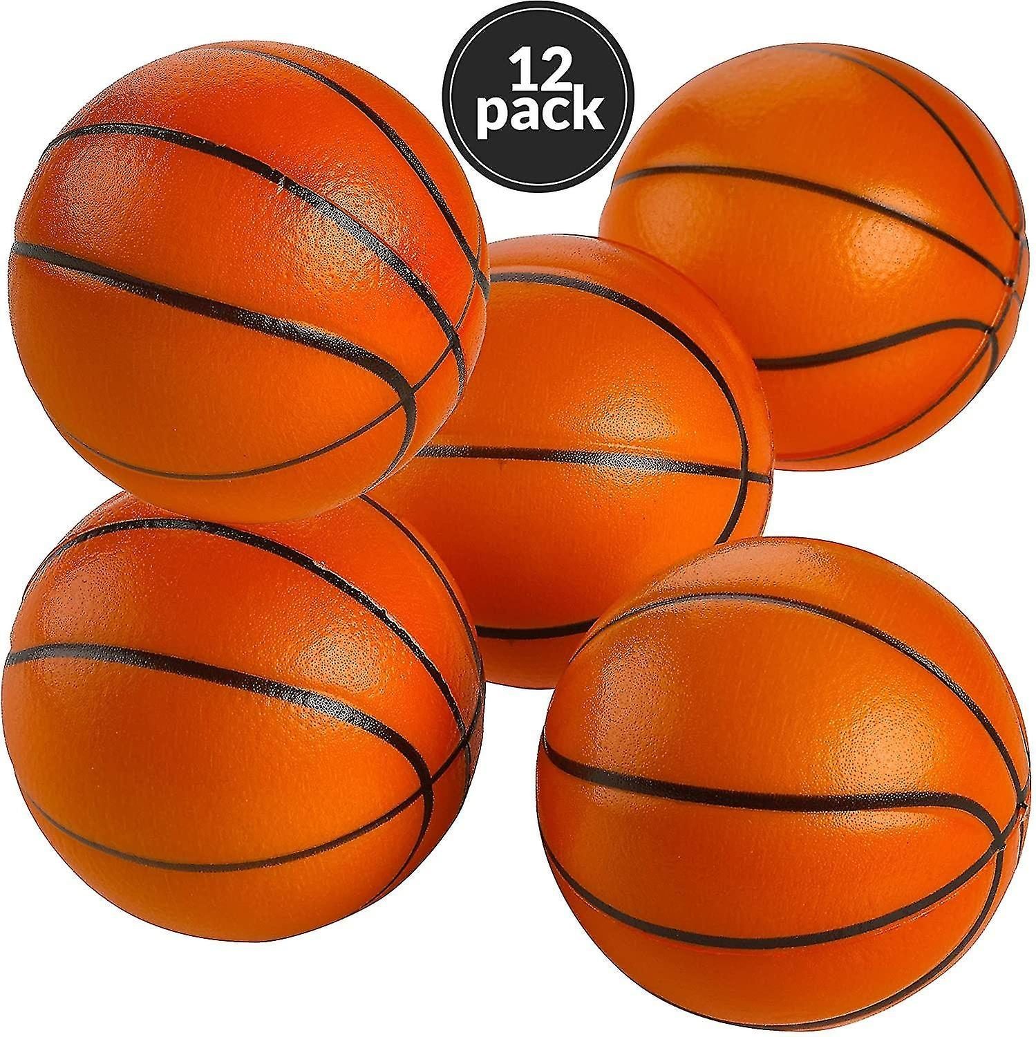 Mini Basketball Stress Balls - (pack Of 12) 1.57 Inch Small Foam ...